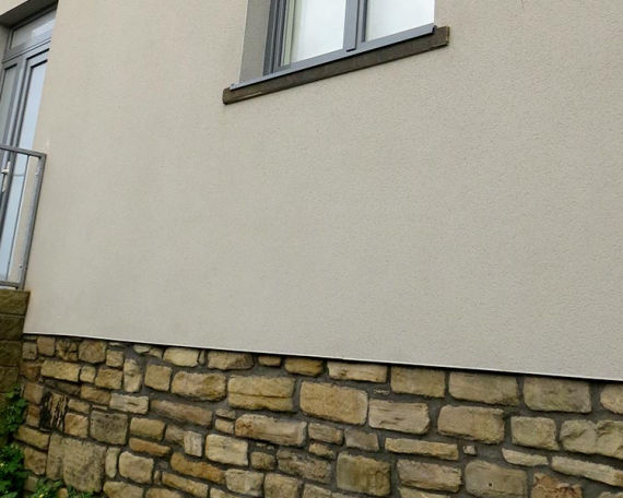 Weber Chalk Monocouche rendering in Almondbury | NRS